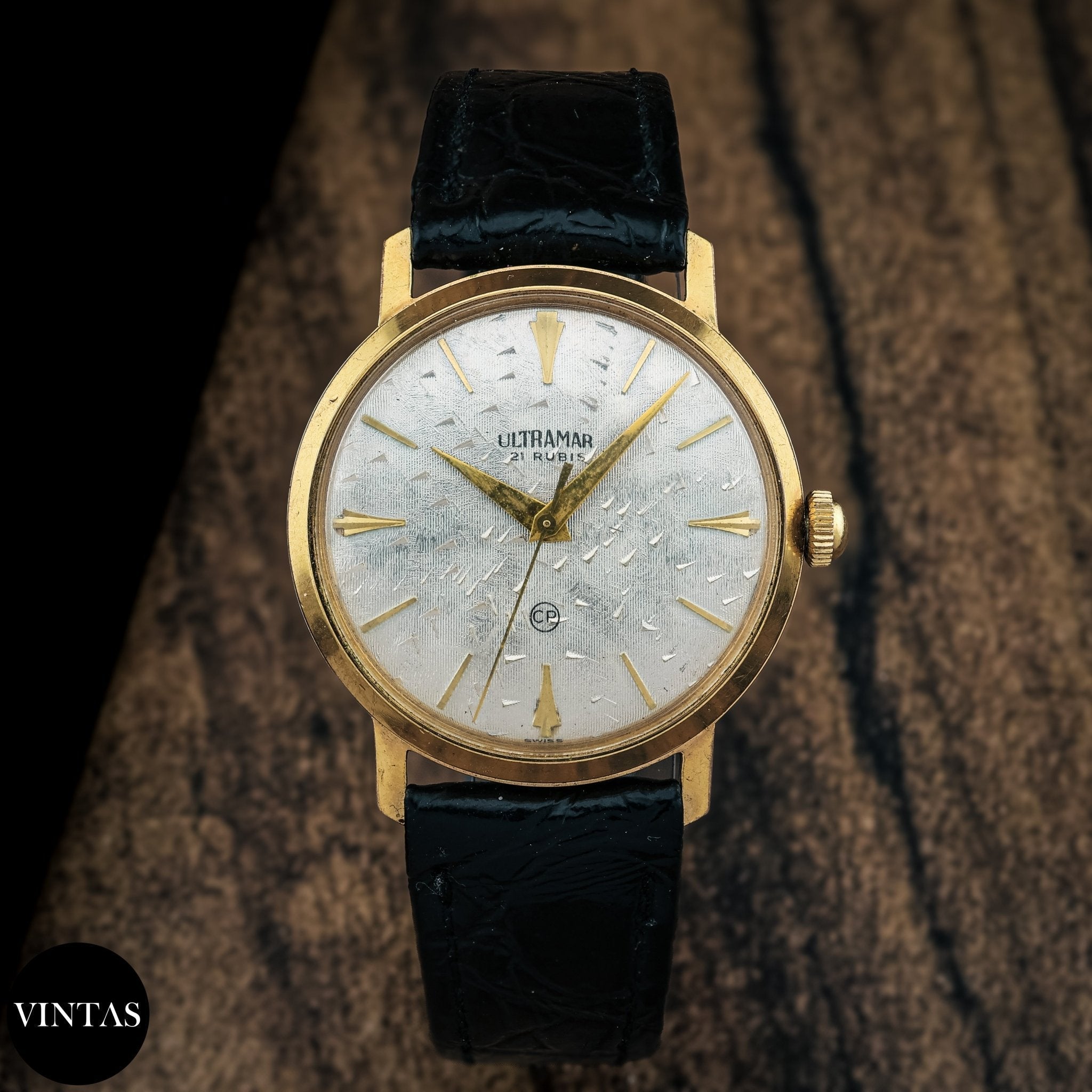 Ultramar Precision 2655 - 1980s hand-wound watch in gold-plated ...